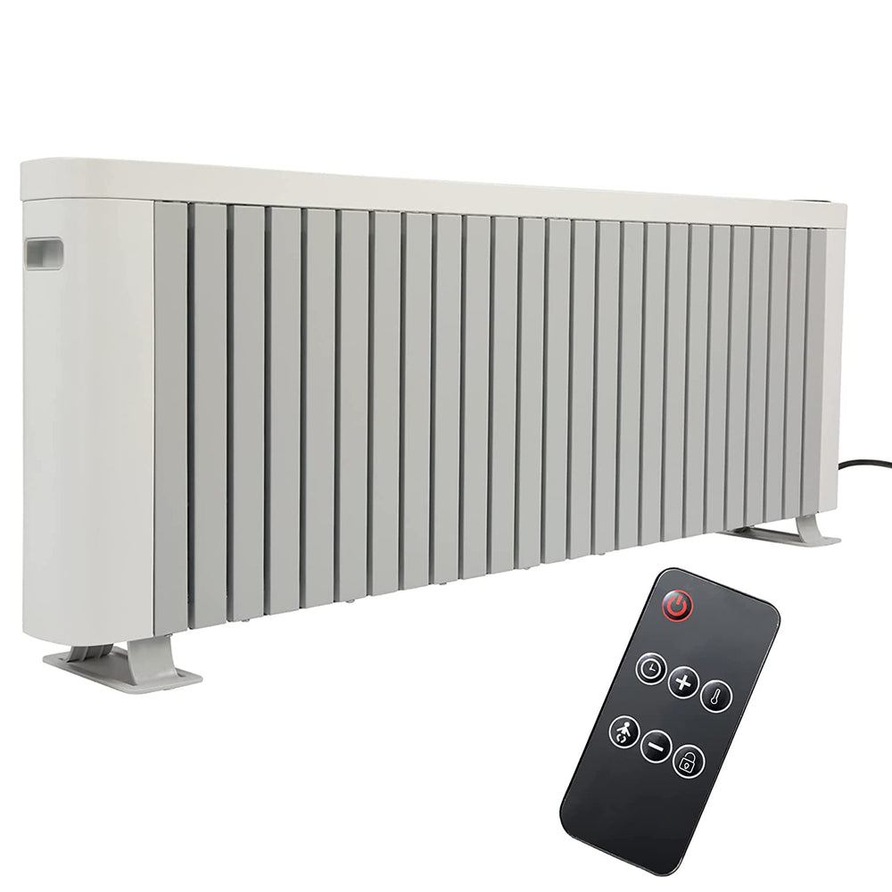 Efficient 1500W Baseboard Electric Heater, Silent Convection Heating,