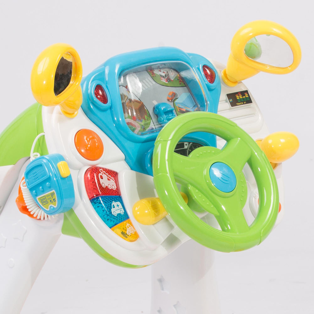Kids Driving Simulate Ride on Toy Pretend Play Steering Wheel Toy for