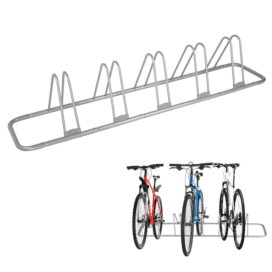 5 Bicycle Floor Parking Rack Stand Adjustable 1-5 Rack Bicycle Stand,