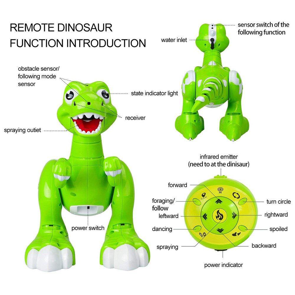 (Out of Stock) Kids Remote Control Interactive Spraying Water Dinosaur