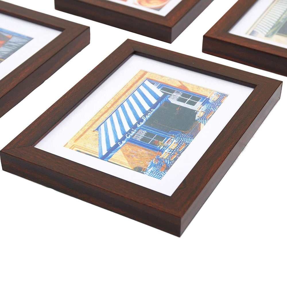 10 Pcs Multi Pack Picture Frame Value Set, Brown