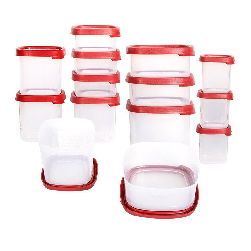 Wham 28PCS BPA Free Reusable Plastic Container Food Saving Storage Set