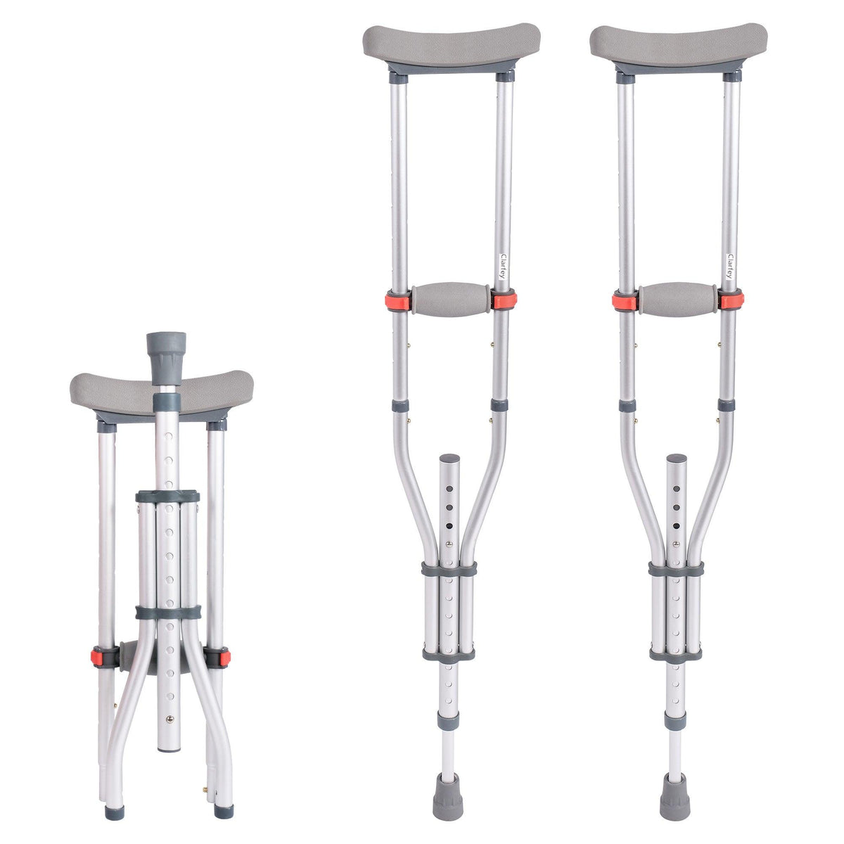 Folding Underarm Crutches Aluminum Frame