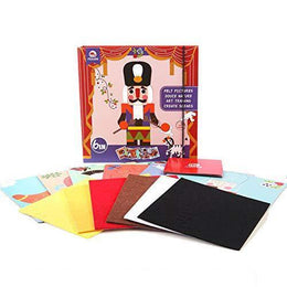 DIY Handmade Art Kits for Kids Fuzzy Felt Picture Sticky Mosaics 6 Tem