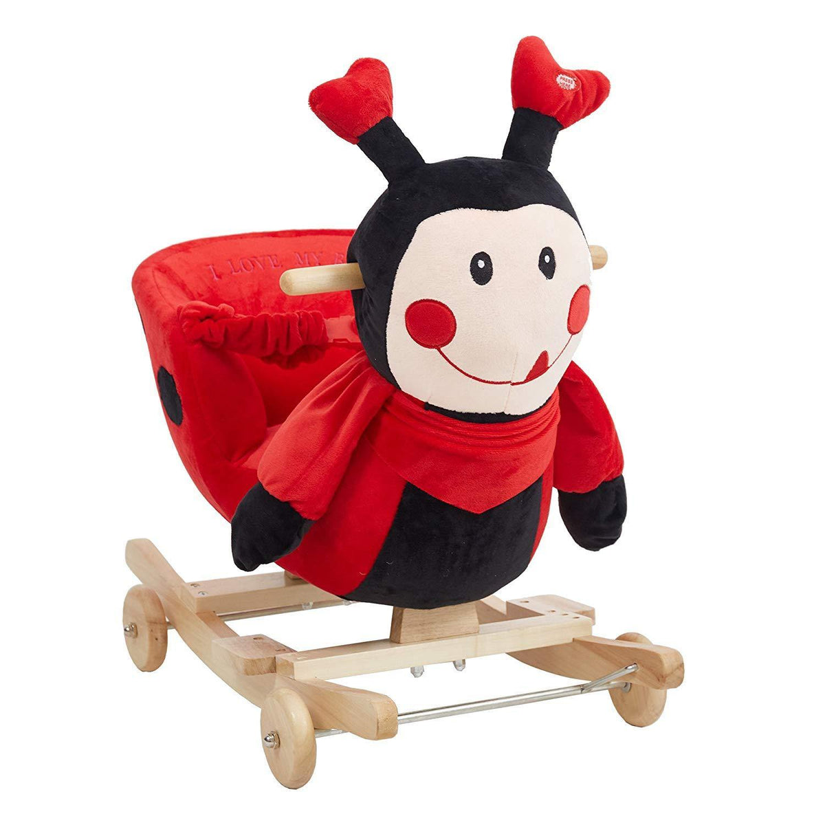Rocking Horse Toddlers Plush Riding Rocker 2 in 1 Animal Ride on Toys ...