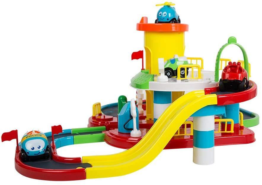 (Out of Stock) Kids Parking Toys Smart Track Rail Car DIY Multi Track