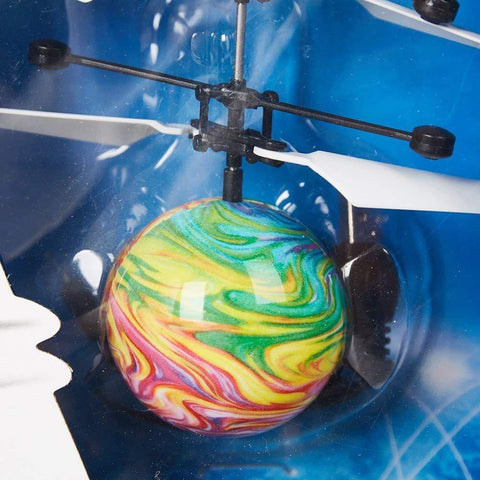 Flying Ball Flying Toy for Kids Adults Built-in LED Light Helicopter ...