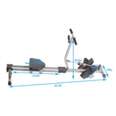 Hydraulic Rowing Machine Full Body Stamina Exercise Power with 12 Leve