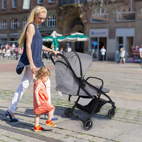 Compact Travel Baby Stroller for Airplane, One-Hand Fold Lightweight ...