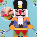 DIY Handmade Art Kits for Kids Fuzzy Felt Picture Sticky Mosaics 6 Tem