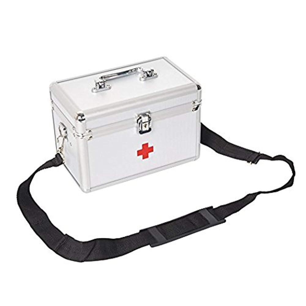 (Out of Stock) Lockable Storage Box, First Aid Box with Compartments
