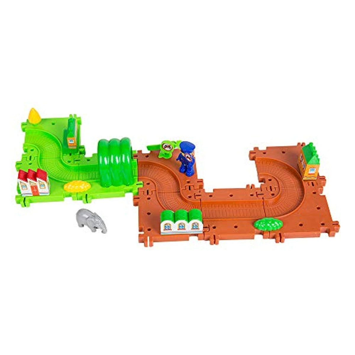 Building Block Train Brick Set Plastic Railway with Wheel – Bosonshop
