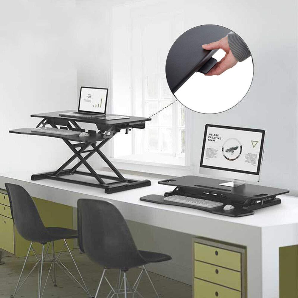 Standing Desk Height Adjustable Desk Riser Ergonomic 1-Click Tabletop ...