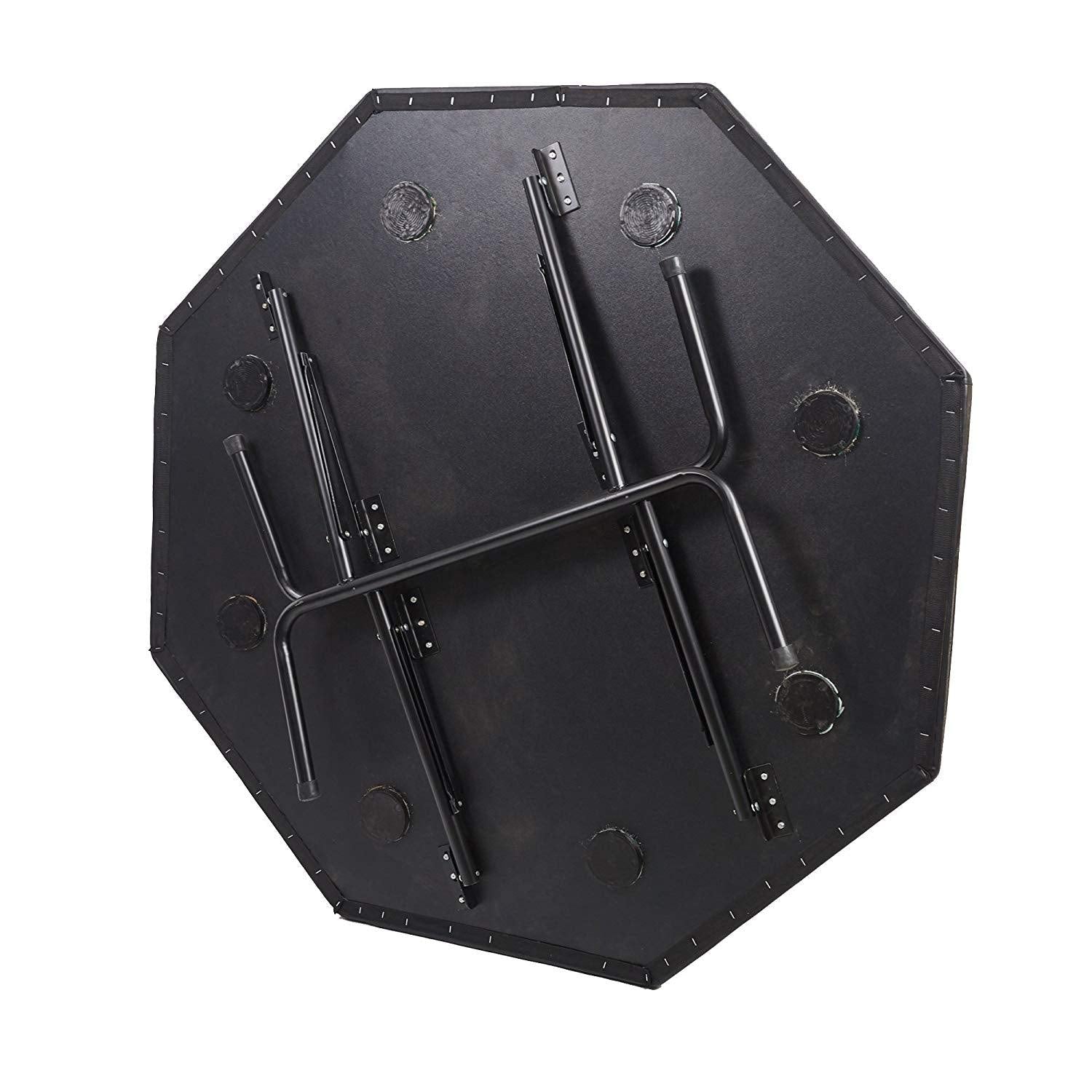 (Out of Stock) 48" Octagon Folding Poker Table Folding Steel Legs and