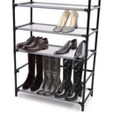 10 Tiers Shoe Rack with Dustproof Cover Shoes Storage Cabinet Boot Org