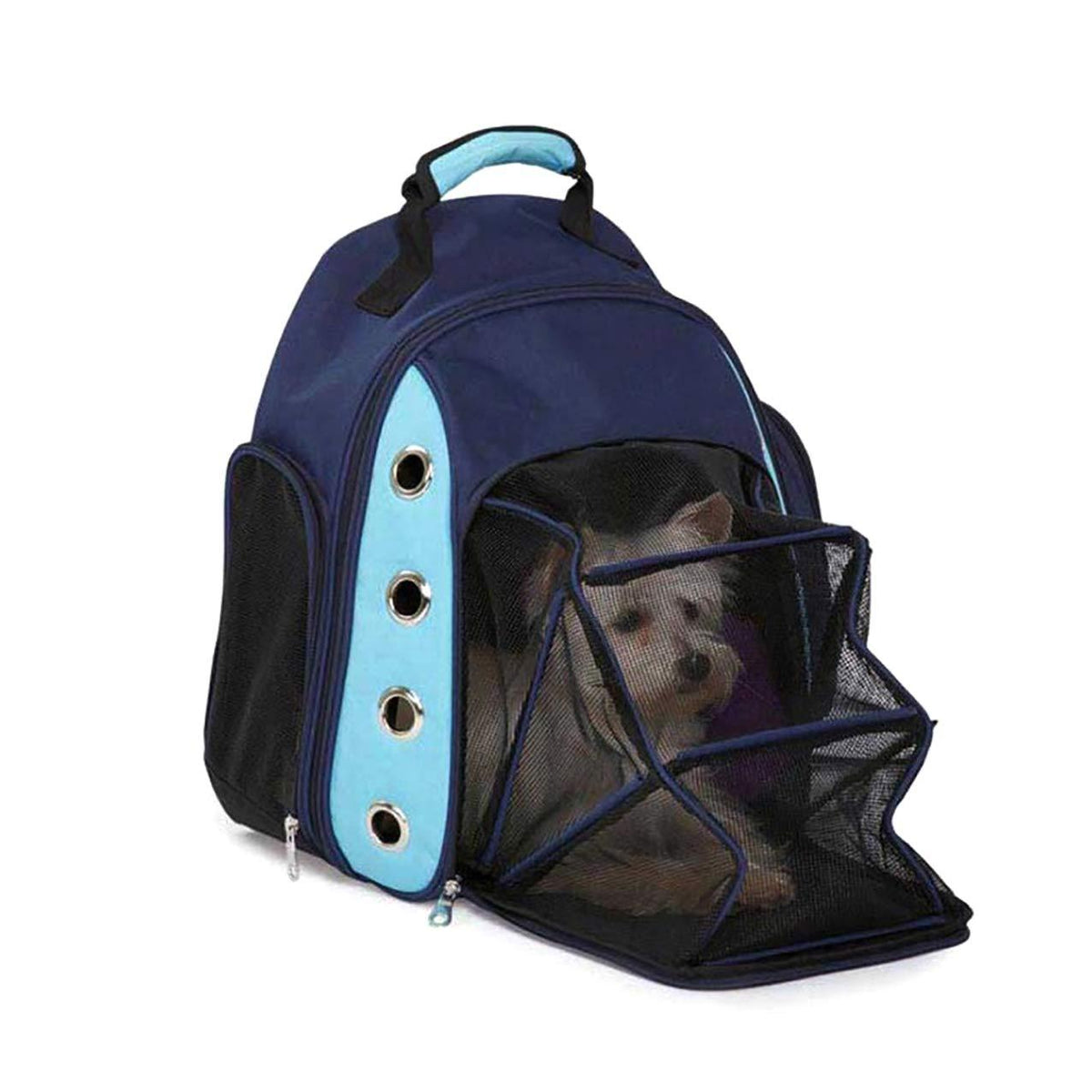 Breathable Pet Carrier Backpack with Fold-able Breathable Mesh Window ...