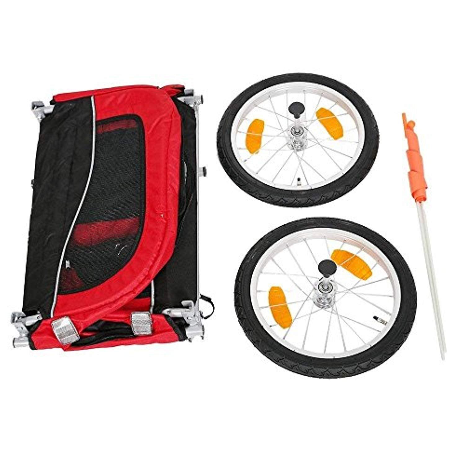 (Out of Stock) Pet Dog Cat Bicycle Trailer Doggie Kitten Bike Carrier