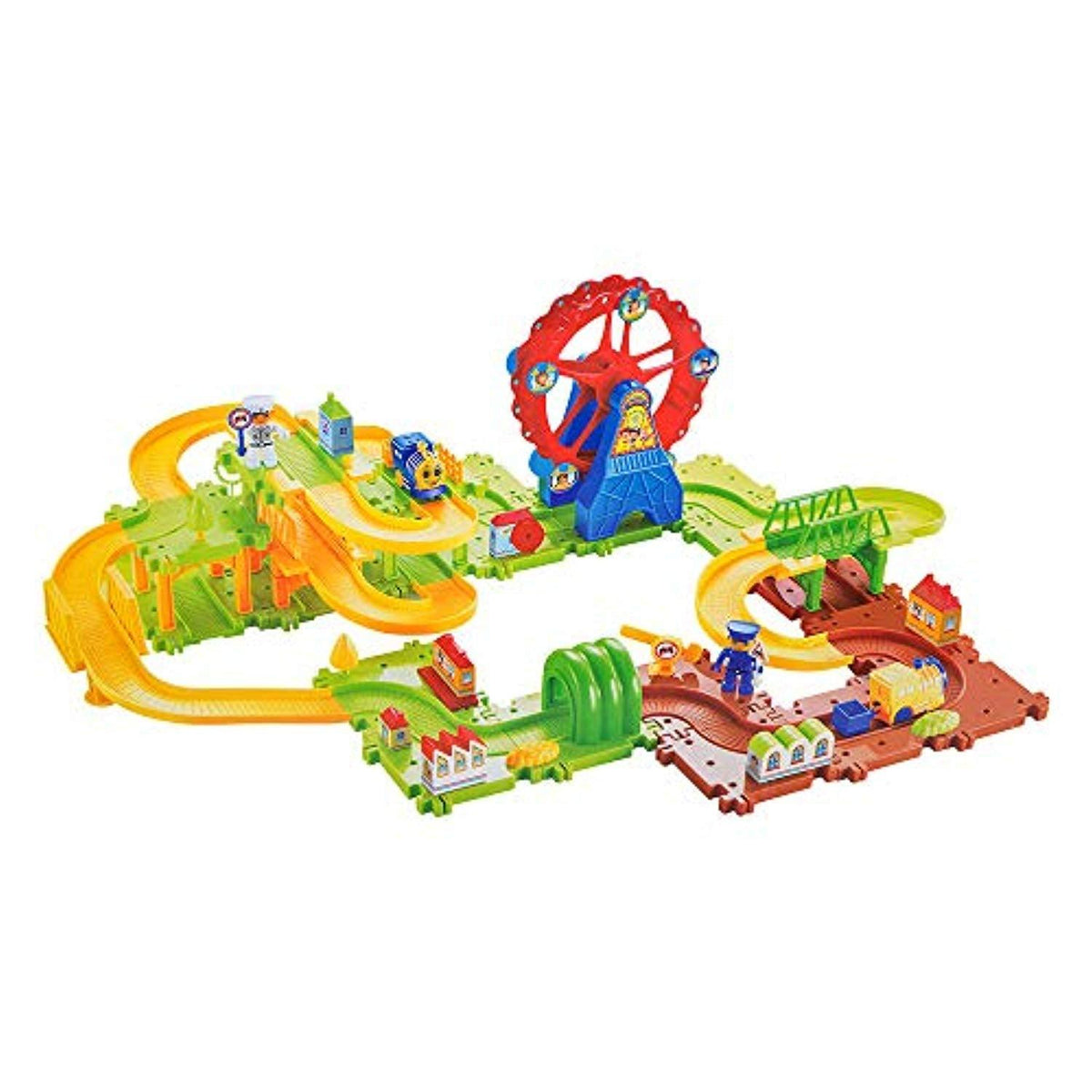 Building Block Train Brick Set Plastic Railway with Wheel – Bosonshop