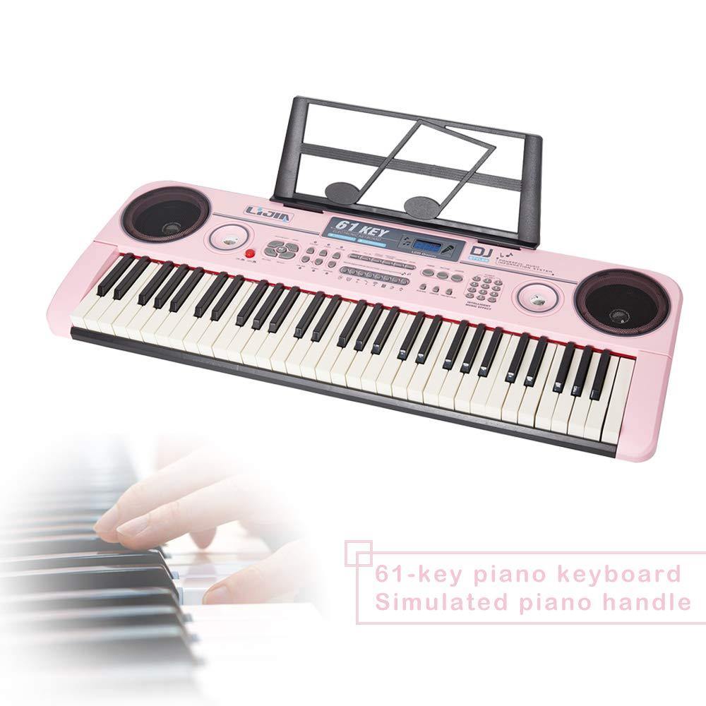 61 Key Music Electronic Keyboard Electric Digital Piano Organ with ...