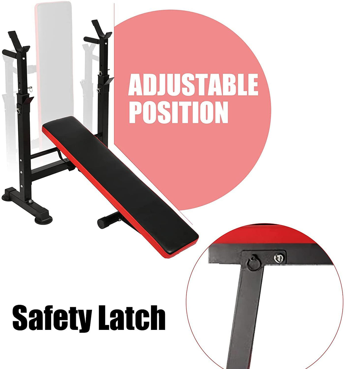 Adjustable Weight Bench Folding Bench Press Multifunction Strength Tra