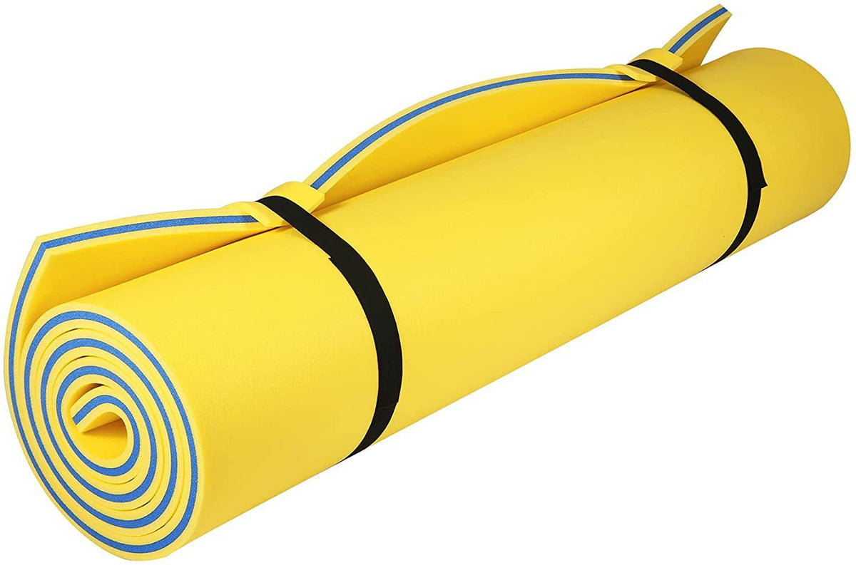 9' x 6' Foam Floating Roll-Up Pool Float Pad 3 Layer Island Water Pad ...