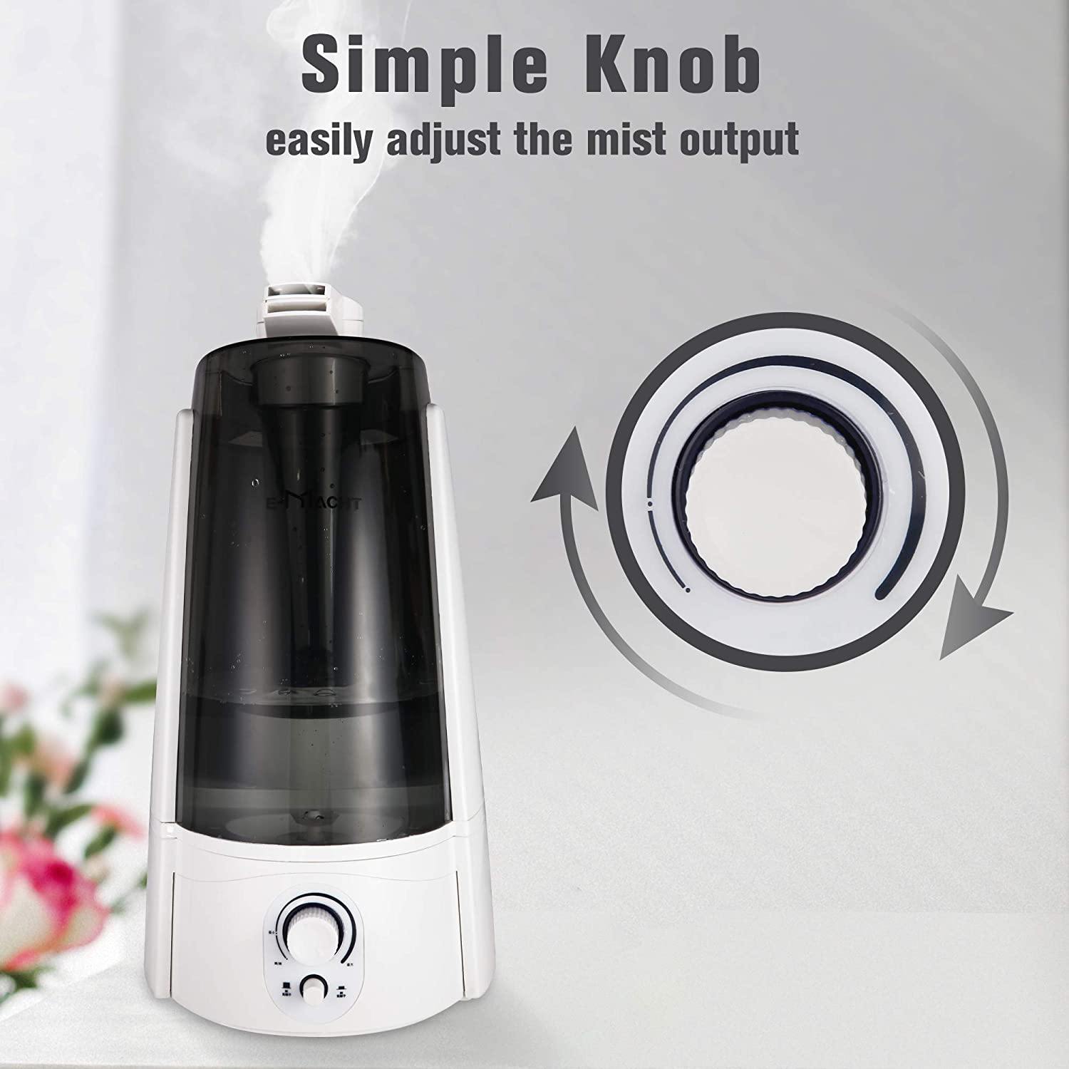 Quiet Ultrasonic Cool Mist Humidifier 5L with Auto Shut-Off Adjustable