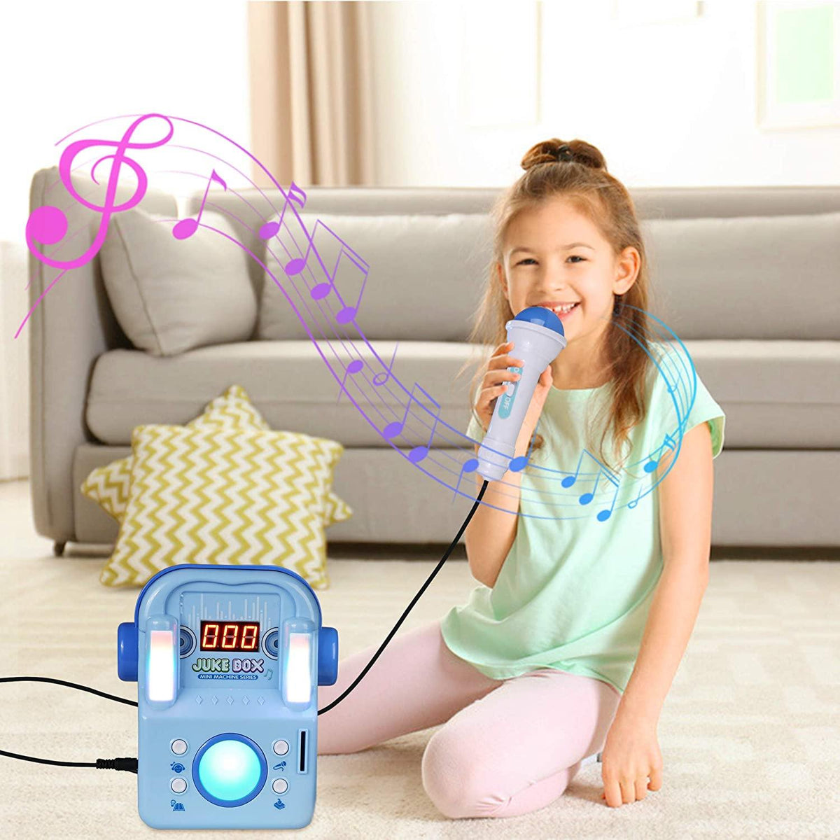 (Out of Stock) Children's Karaoke Speaker Kids Jukebox with Microphone