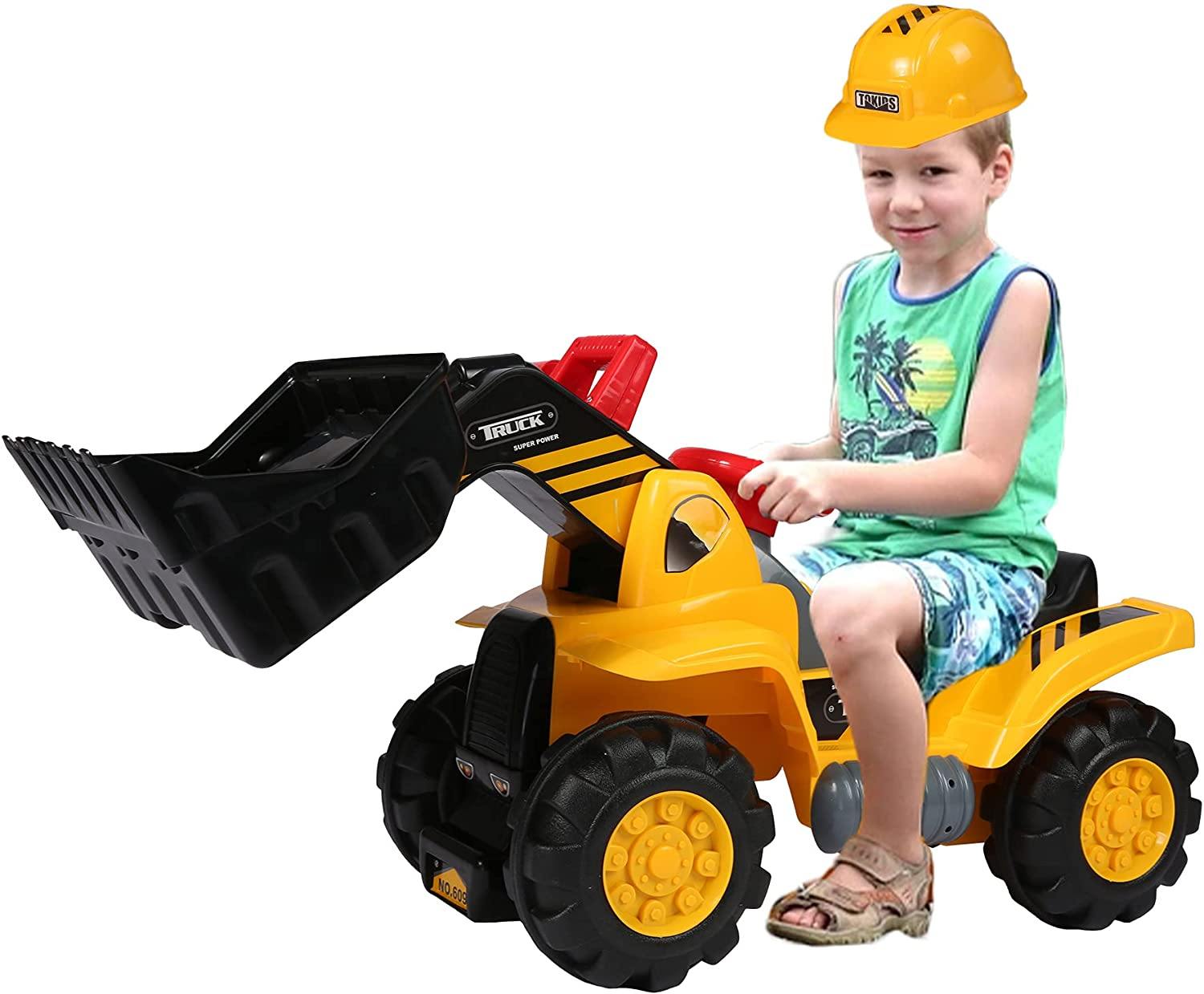 (Out of Stock) Kids Toddlers Ride-on Bulldozer Toy with Simulated Soun