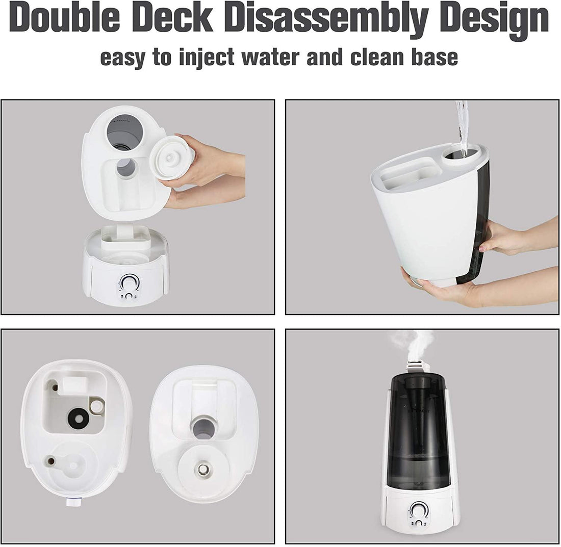 Quiet Ultrasonic Cool Mist Humidifier 5L with Auto Shut-Off Adjustable