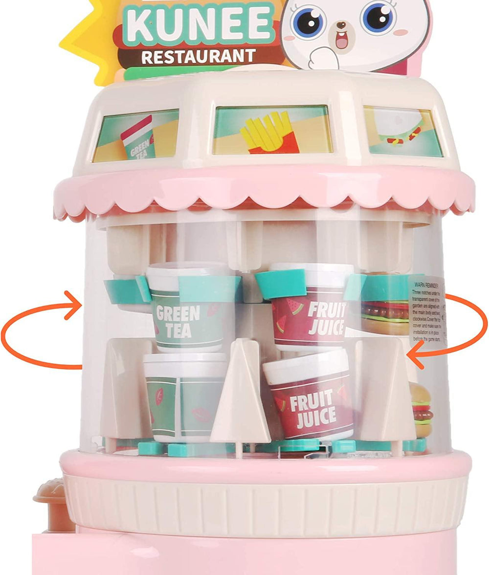 (Out of Stock) Kids Pretend Play Restaurant Set Interactive Vending Ma