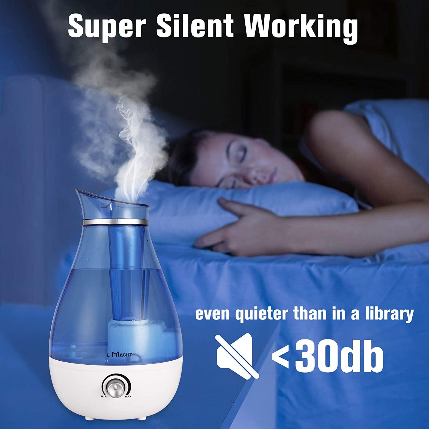 Humidifiers for Bedroom Quiet Ultrasonic Cool Mist Humidifier 2.5L wit