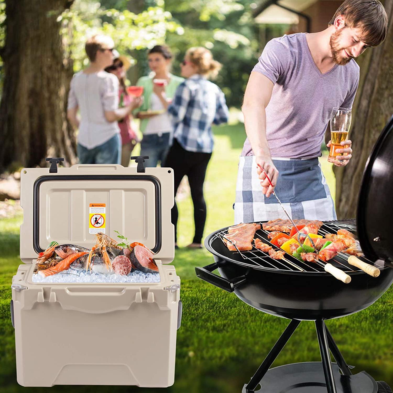 Portable Coolers, Keep Ice Up to 5 Days, Rotomolded Insulation Ice Che