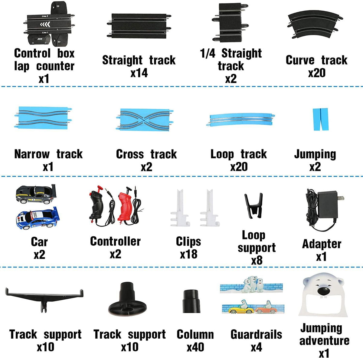 (Out of Stock) Electric High-Speed Race Car Track Sets Super Loop Spee