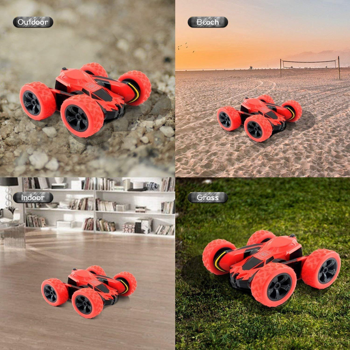 (Out of Stock) 2.4G Stunt RC Car Double Sided Rotating Tumbling 4WD Re