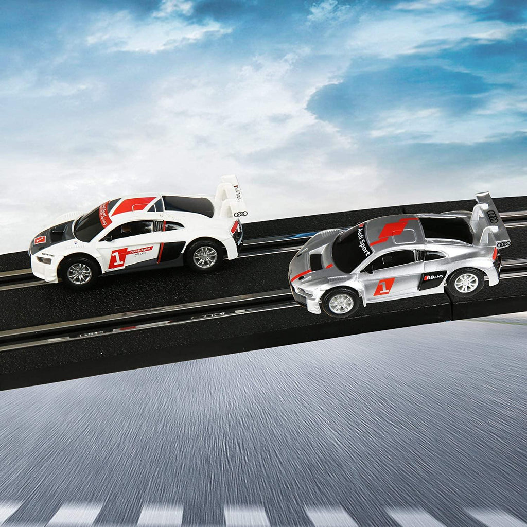 Children’s Electric Racing Track Set, Including 2 Slot Cars 1:64 Scale ...