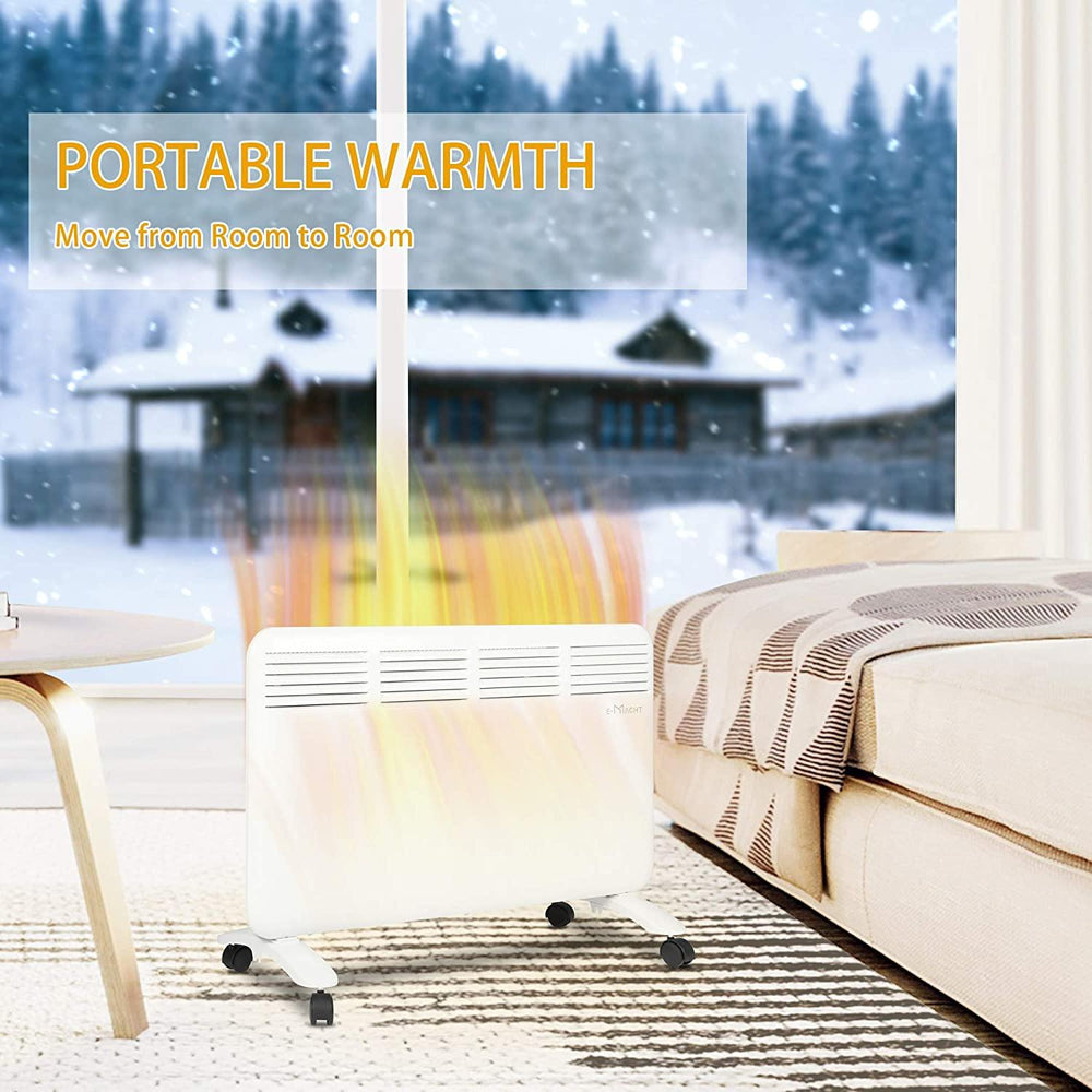 1500W Electric Space Heater Freestanding Large Room Convection Heater