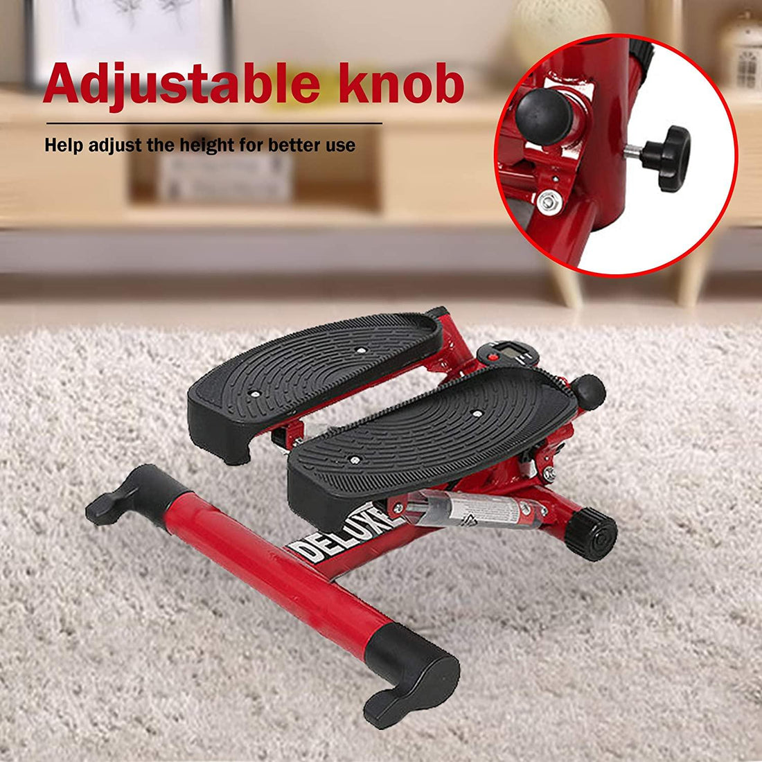 Folding Fitness Step Machine Air Walk Trainer Exercise Stepper Glider