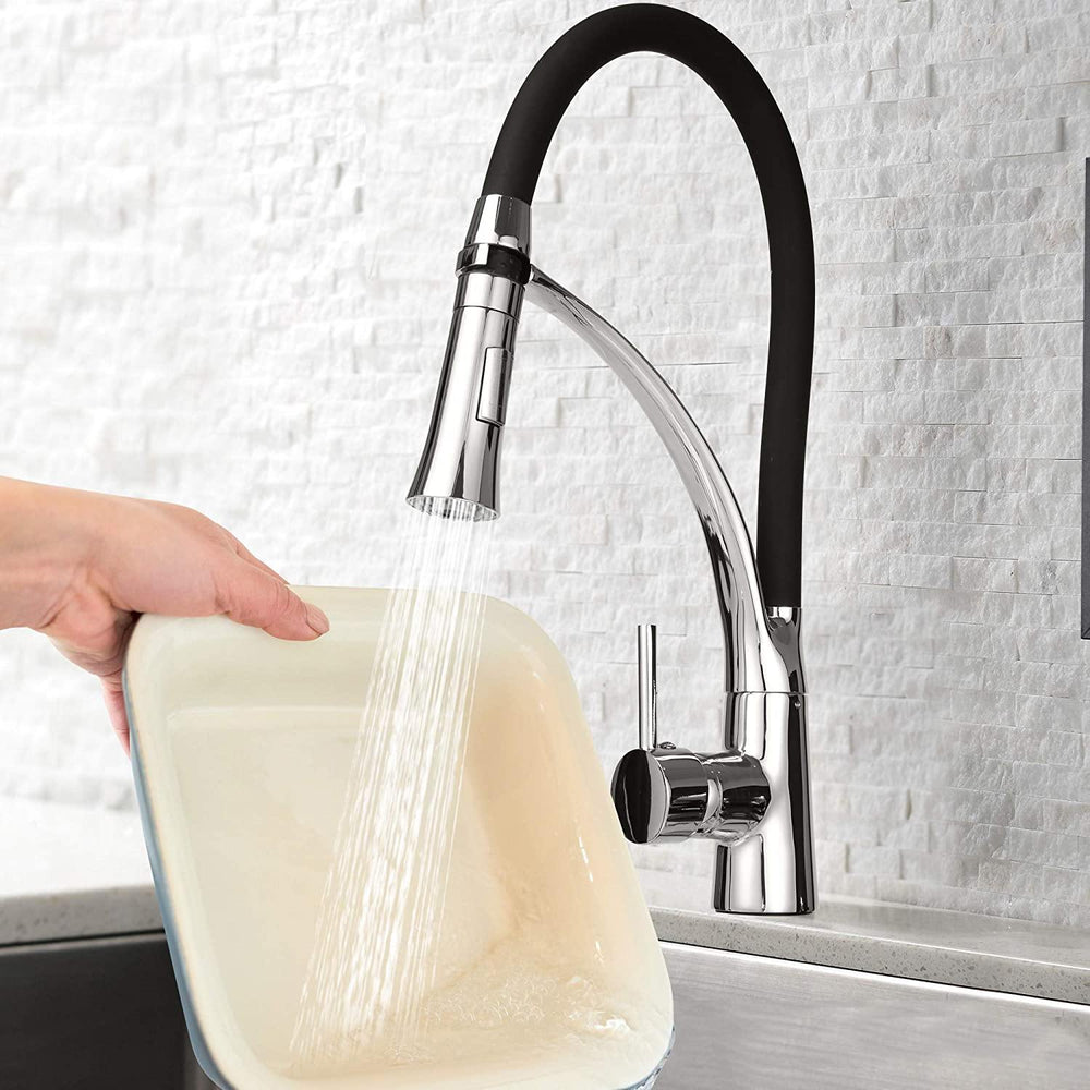 Kitchen Faucet with Pull Out Spray Head, Kitchen Sink Taps Mixer 360 D