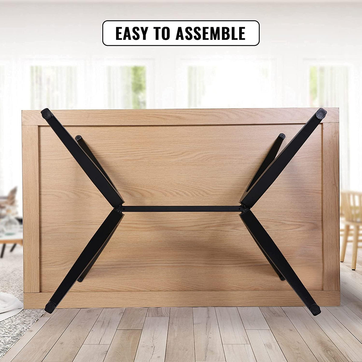 48" x 30" Dining Table Mid Century Modern Dining Table for 4 Person,w/