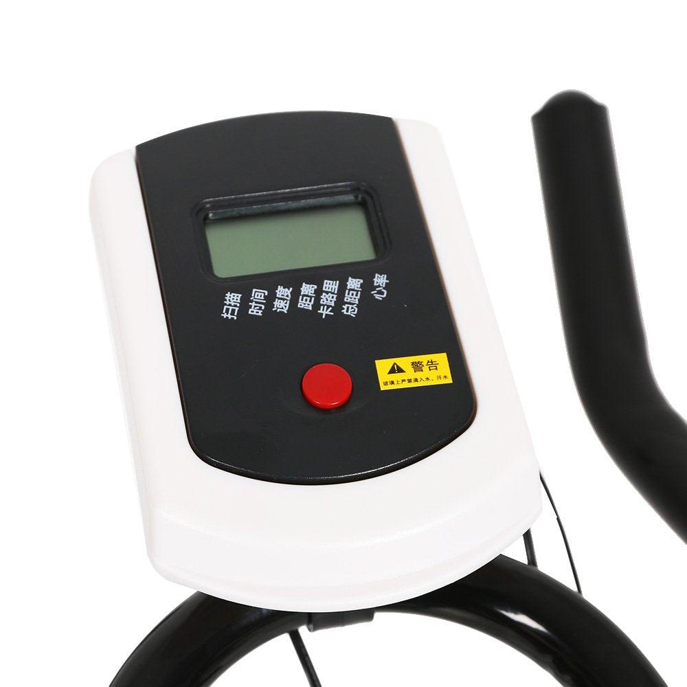 Indoor Cycle Trainer Stationary Workout Fitness Bicycle with LED ...