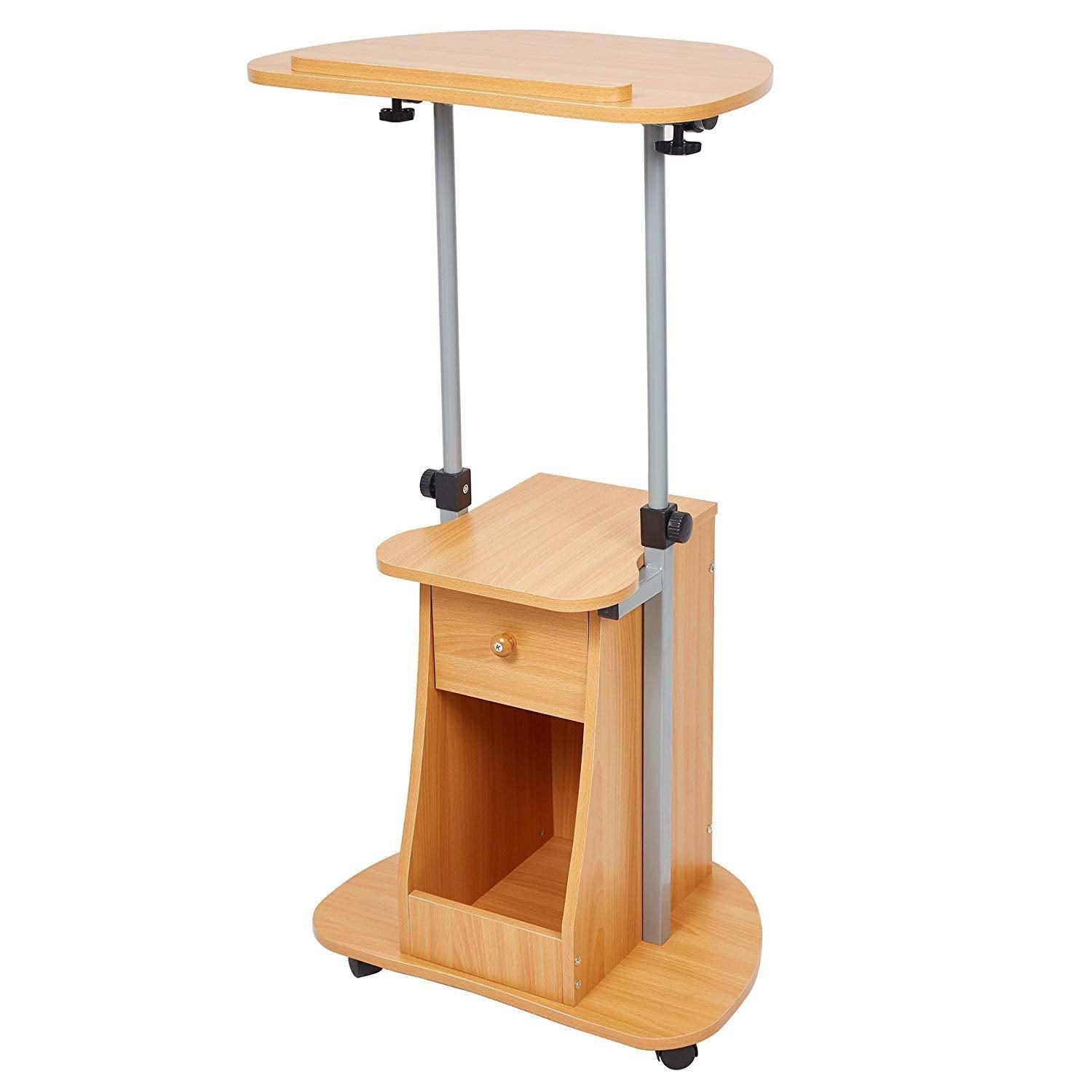 (Out of Stock) 26"- 43" Adjustable Height Notebook Laptop Table Cart w
