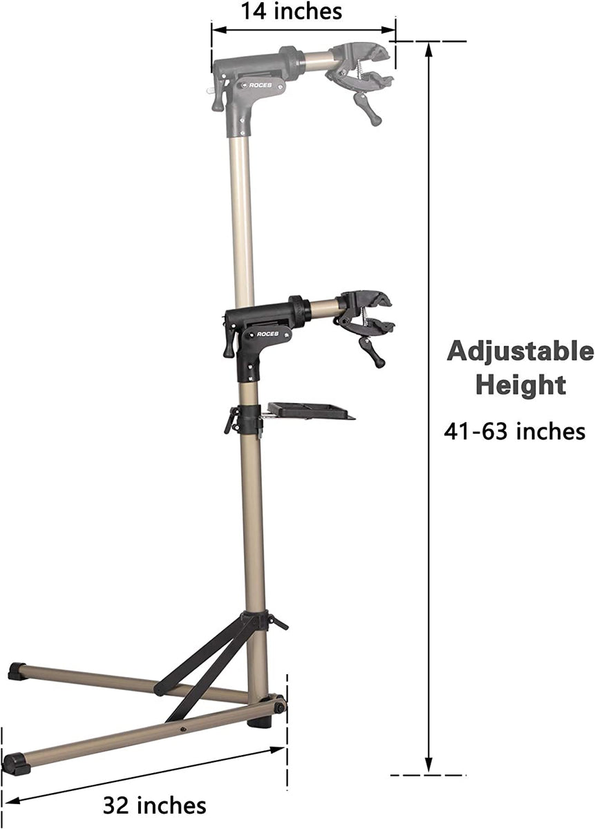Foldable Portable Bike Repair Work Stand Adjustable Height Bicycle ...