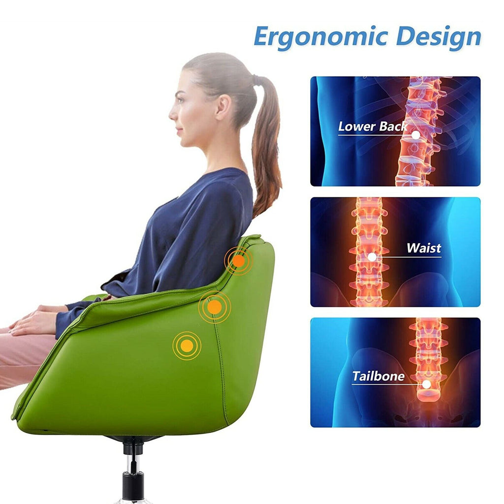 Low Back Swivel Chair for Desk With Adjustable Height Handle Office ...