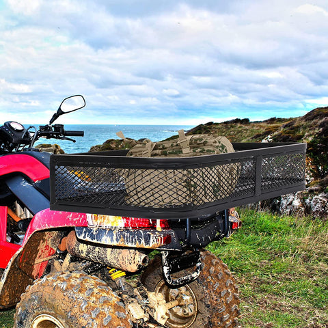 35.8''L x 17.1''W x 6.3''H ATV Front Basket Universal UTV Rear Rack ...